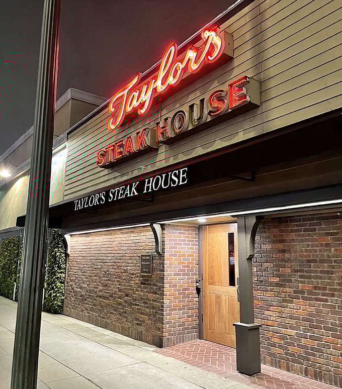 By day, an unassuming steakhouse; by night, a neon-lit beacon for carnivores. Taylor's proves the best things in life don't need constant reinvention.