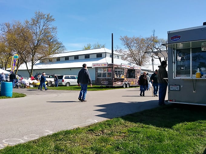 This outdoor marketplace packs in vendors selling everything from diabetic socks to vintage treasures.