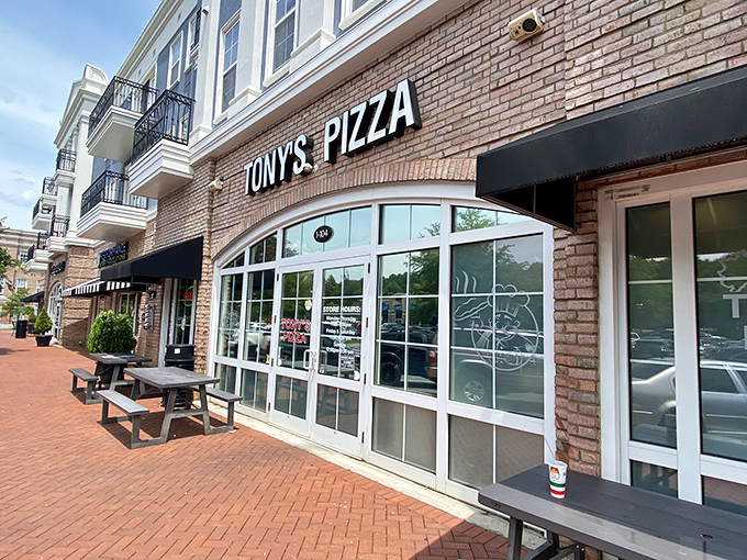 Clean lines and outdoor seating make this the kind of place where great pizza meets great company.