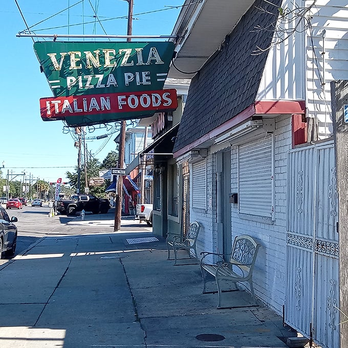 Those weathered benches outside Venezia have held generations of happy diners waiting for their pizza fix. Some traditions are worth preserving.