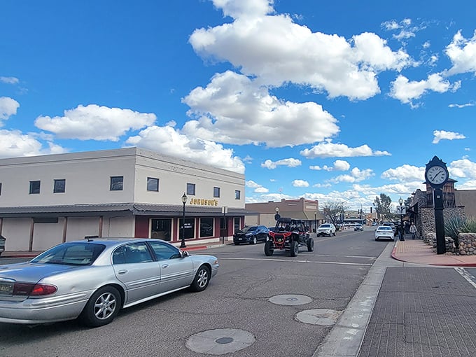 Downtown Wickenburg offers a clock that still keeps cowboy time &ndash; no rushing allowed in this desert oasis.