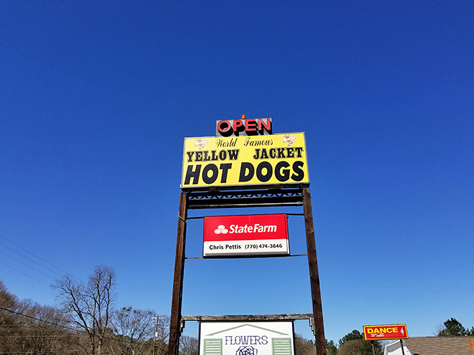 That bold "World Famous" claim on Yellow Jacket's sign? After one bite, you might just agree.