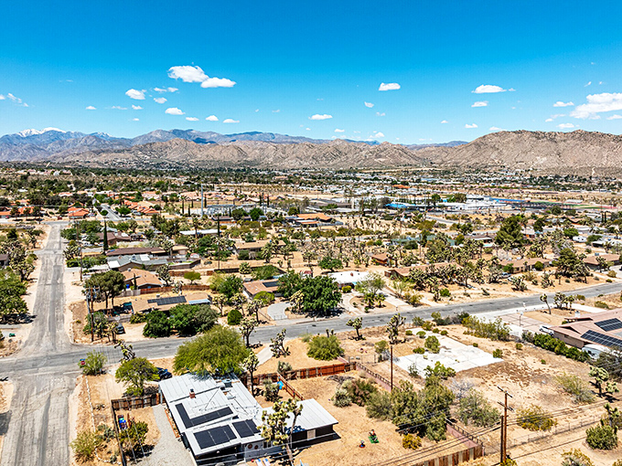 Joshua trees dot the landscape in Yucca Valley, where desert beauty comes standard with every affordable home purchase.