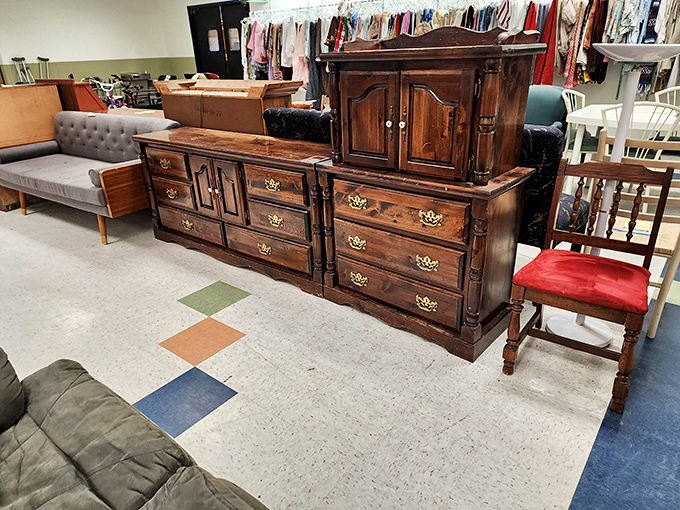 Crystal, glass, and everything that sparkles&mdash;arranged with surprising precision. One person's "grandma's old glassware" is another's "vintage mid-century collection" waiting to happen.