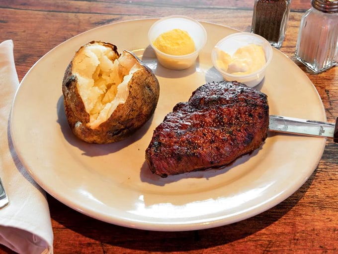 That's not just a baked potato&mdash;it's a fluffy, butter-kissed cloud that somehow found its way to earth and onto your plate.