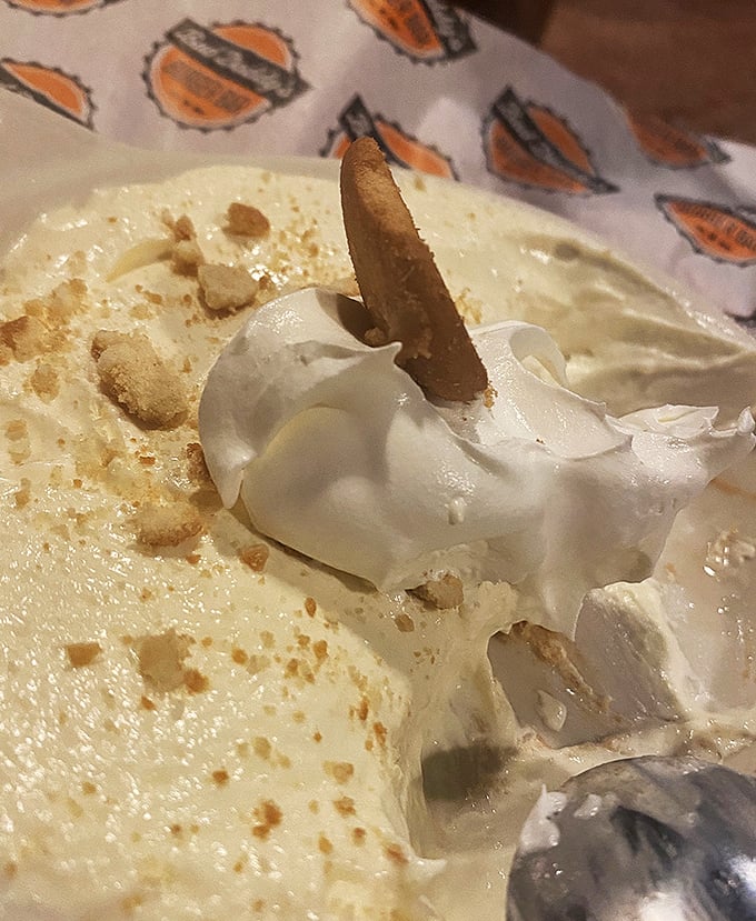 Banana pudding that would make your grandmother both proud and jealous. The whipped cream crown makes it dessert royalty.