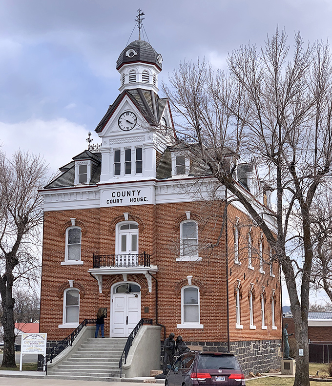The Beaver County Courthouse stands as proudly today as when it was built, a brick-and-mortar testament to the town's rich history.