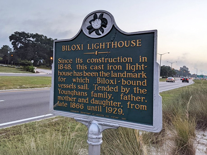History buffs rejoice! This marker tells tales of maritime guidance that would make any GPS system jealous.