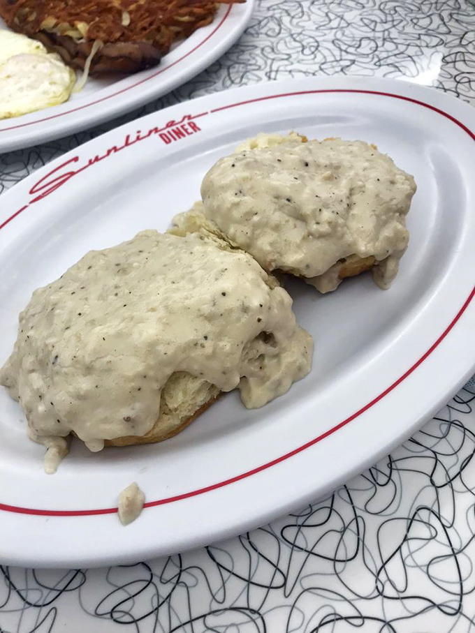 Biscuits and gravy so good they'd make your grandmother both jealous and proud. Southern comfort in its most perfect form.