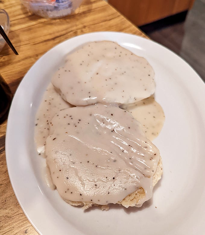 Biscuits and gravy &ndash; the breakfast equivalent of a warm hug from your favorite grandparent. Comfort food that whispers, "Everything's gonna be okay."