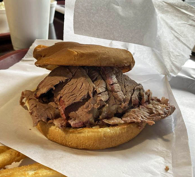 That's not just brisket on a bun &ndash; that's what happens when smoke and beef have a love story.