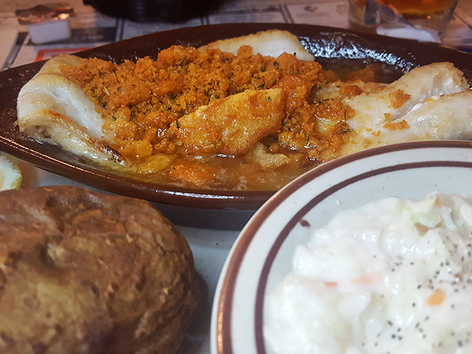 This isn't just fish&mdash;it's a bubbling, cheesy commitment to comfort that makes you wonder why anyone bothers with fancy dining.