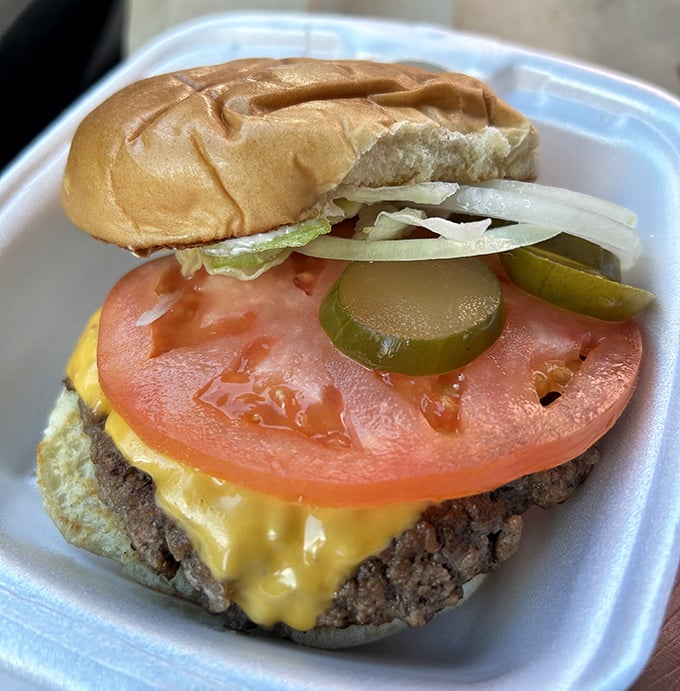 A perfect burger doesn't need fancy toppings&mdash;just fresh ingredients arranged with care. This beauty has been making Cincinnatians happy for generations.
