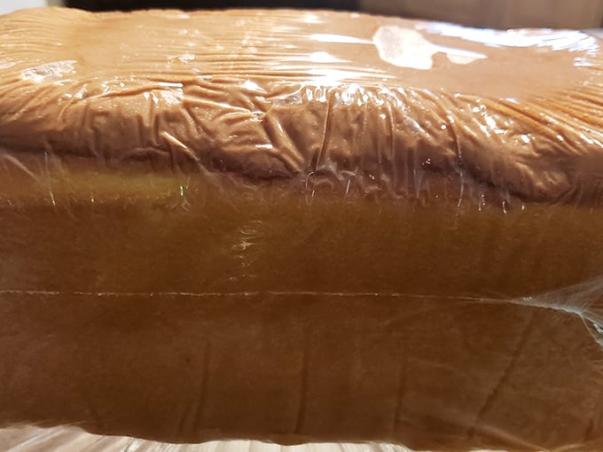 The legendary buttercake, wrapped like the culinary treasure it is. This isn't just dessert &ndash; it's Philadelphia history in edible form.