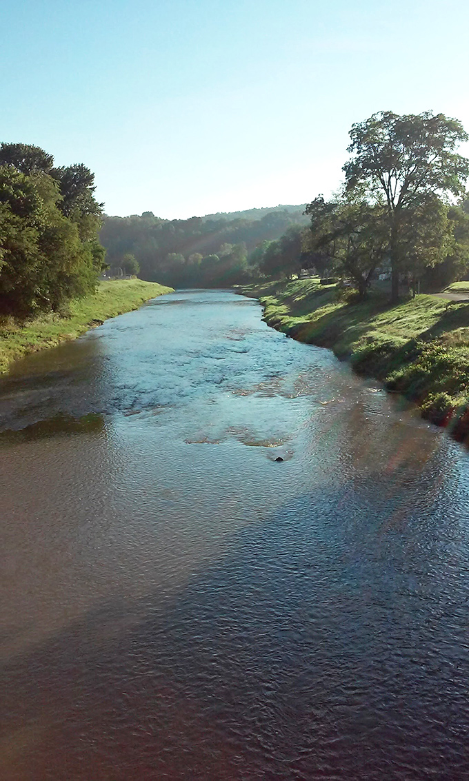 Redbank Creek flows peacefully through town, offering a natural soundtrack of gentle ripples. Nature's stress reliever, no prescription required.