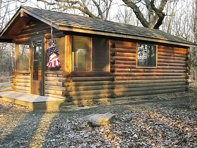 These rustic camper cabins offer woodland comfort without the tent-pitching drama. "Glamping" before it was cool.