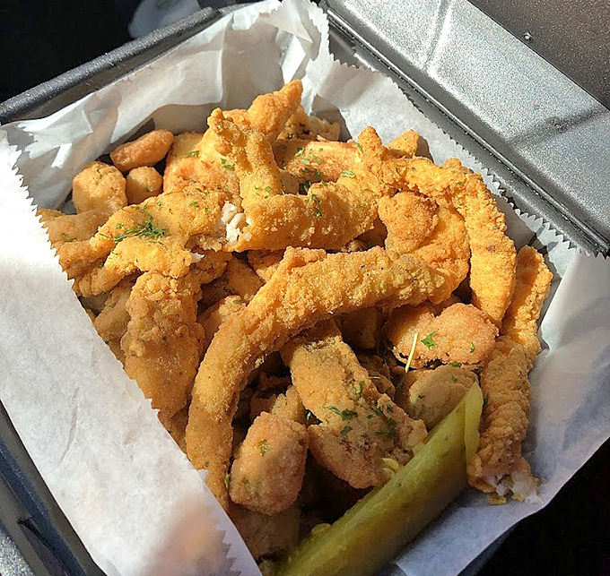 Fried catfish that would make a pescatarian break their vows to a vegetable-only deity. Crispy, seasoned, and utterly irresistible.