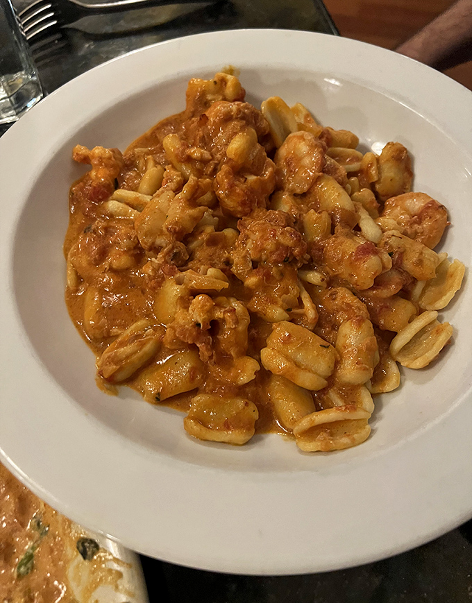 The award-winning Cavatelli isn't just pasta; it's a seafood symphony where lobster, shrimp, and crabmeat dance in perfect harmony.