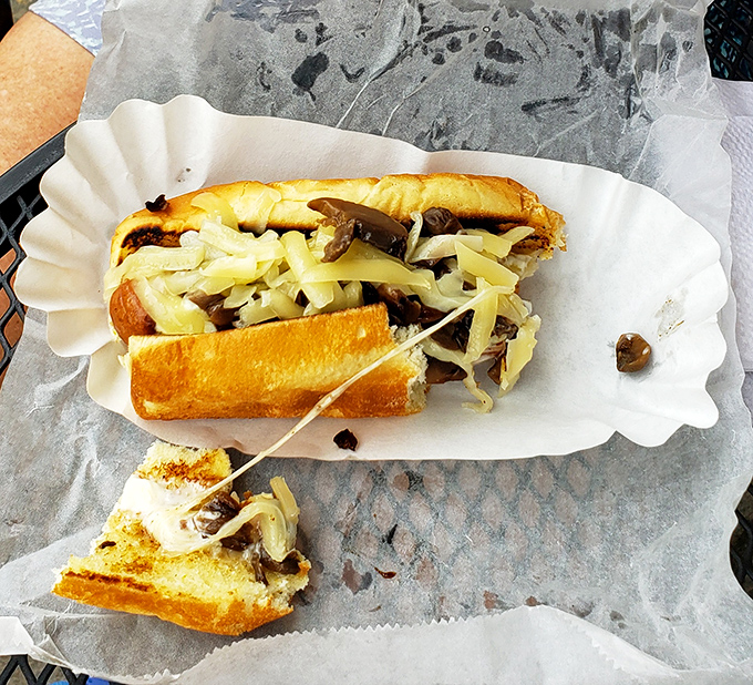 Who knew sauerkraut could look this seductive? The Gypsy hot dog flirts with tradition while the toasted bun provides the perfect dance floor.