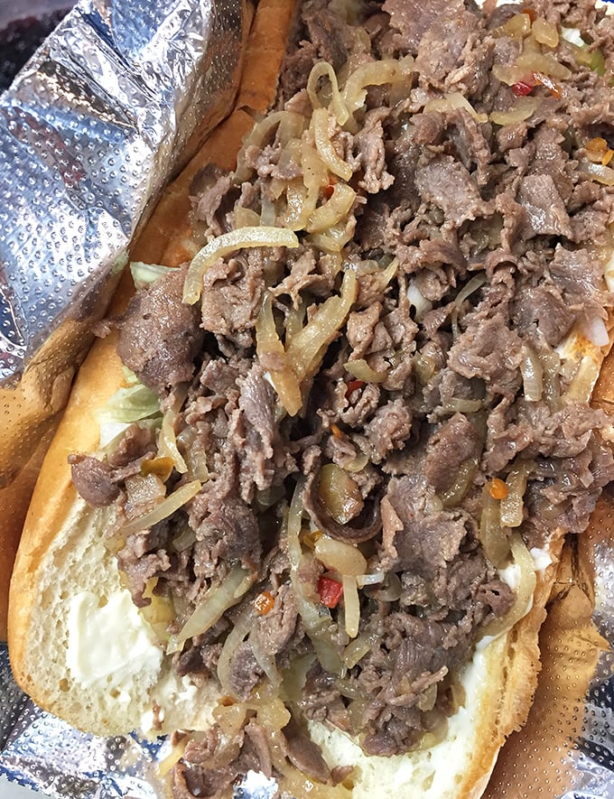 This cheesesteak situation is what happens when Baltimore decides to show Philly how it's done.
