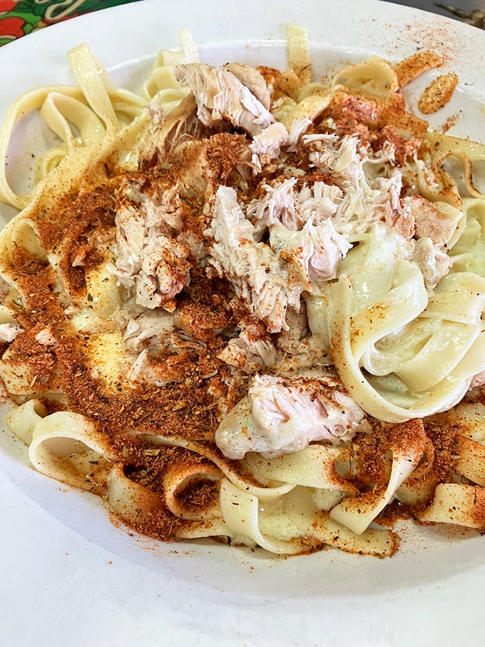 This chicken alfredo isn't just pasta &ndash; it's a creamy, seasoned masterpiece that would make Italian grandmothers nod in respectful approval.