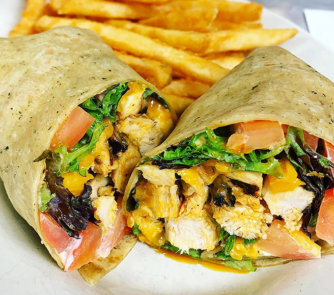 This wrap doesn't just hold ingredients&mdash;it embraces them. Colorful, fresh, and substantial enough to satisfy without that post-lunch food coma.