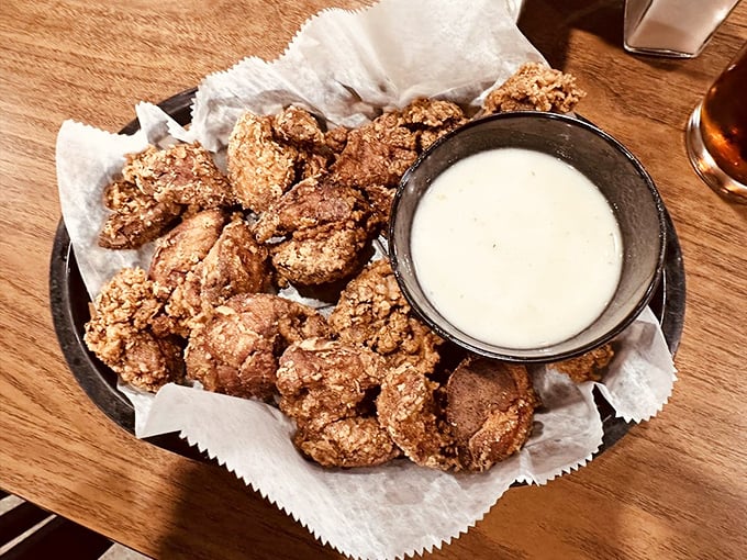 Chicken livers&mdash;the dish that separates the curious from the cautious. Crispy, rich, and served with a side of "I told you so" for the skeptics.