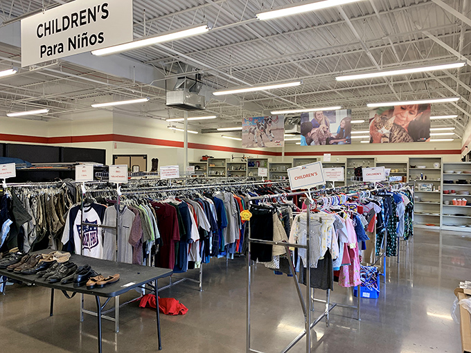 Tiny fashionistas rejoice! The children's section offers budget-friendly options for kids who outgrow clothes faster than you can say "growth spurt."