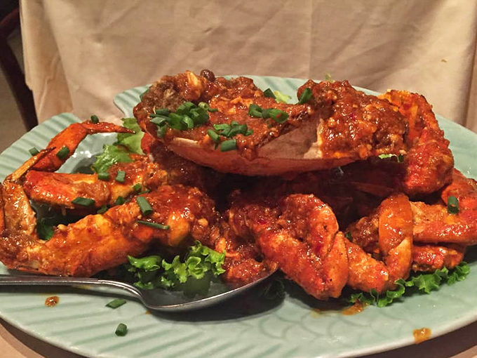 Singapore's famous chili crab isn't just dinner, it's an event. Gloriously messy and unapologetically bold, it's the kind of dish that demands you forget your manners and dive in.