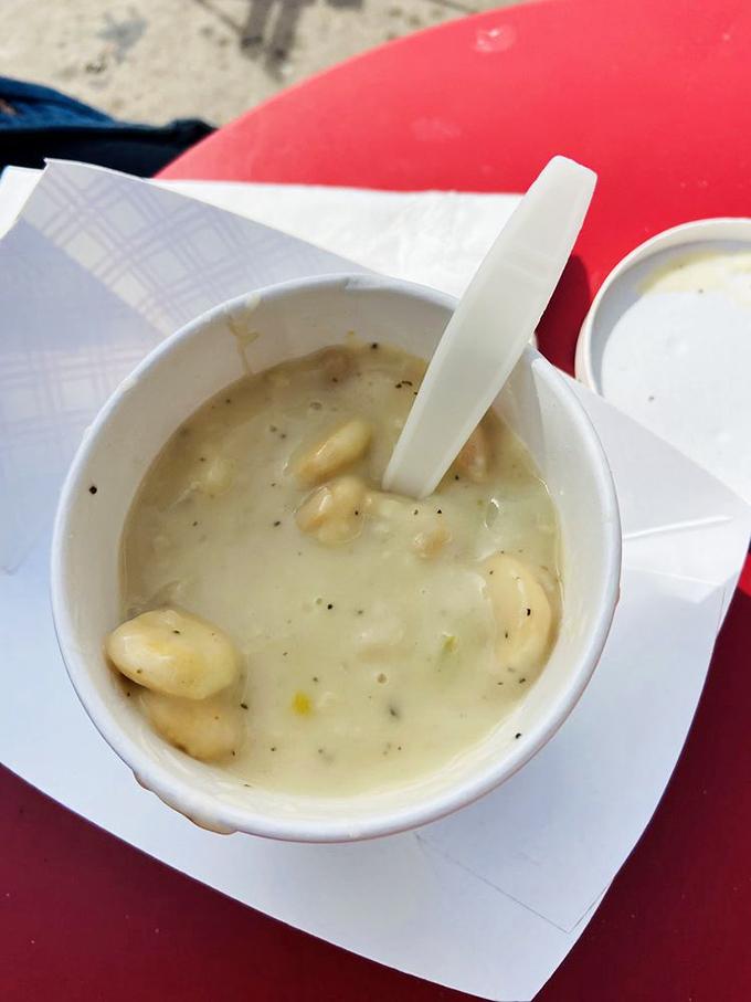 Clam chowder so creamy and packed with tender clams, it might make New Englanders book a one-way ticket to Santa Cruz.
