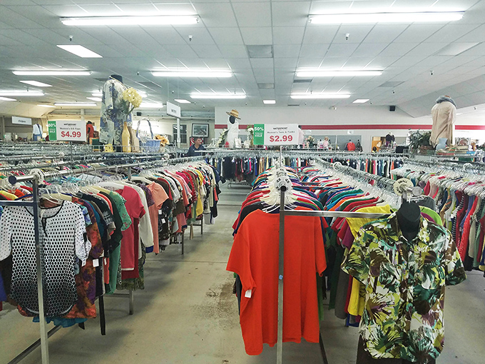 The clothing section stretches for what feels like miles&mdash;a rainbow of possibilities where fashion finds don't require a second mortgage.