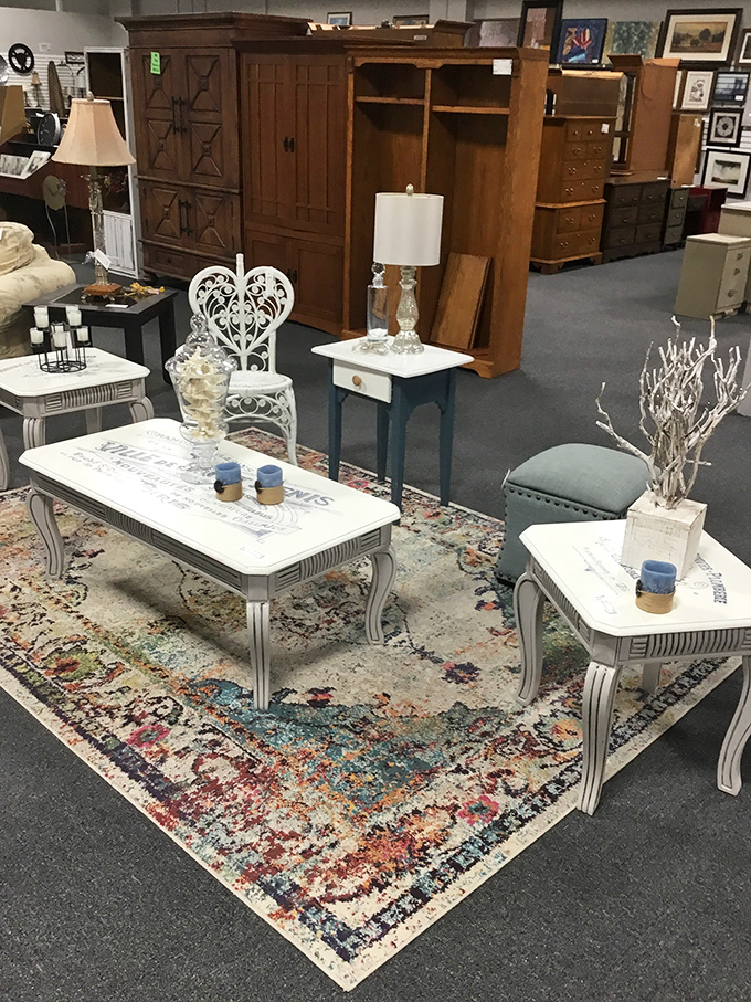 These coffee tables aren't just furniture; they're conversation pieces with stories from their previous lives.