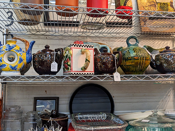 Pottery and glassware that survived decades of dinner parties now await their next chapter with you.