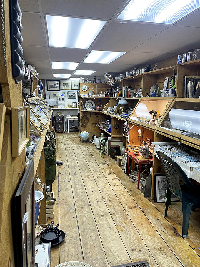 Wide-plank floors that have supported treasure hunters for decades lead you deeper into the rabbit hole of collectibles.