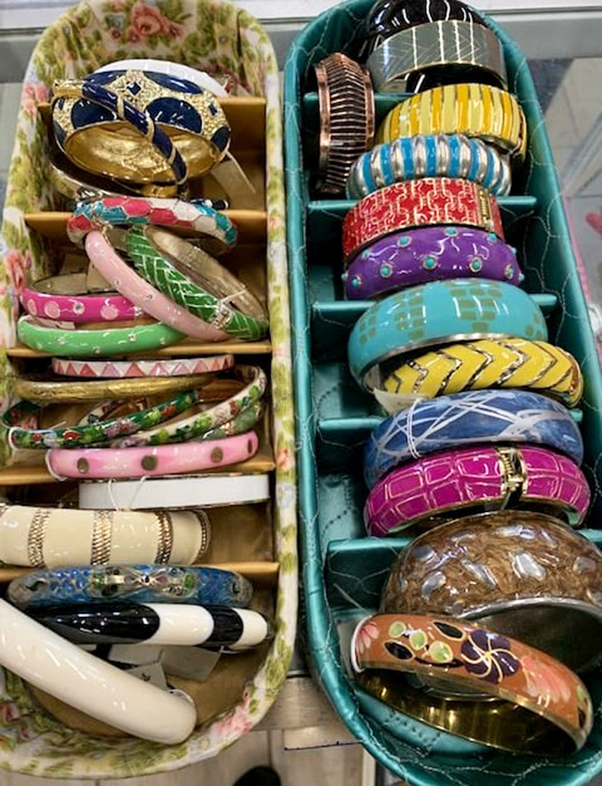 Bracelet bonanza! These colorful bangles aren't just accessories&mdash;they're wearable conversation pieces waiting to jazz up even the most basic outfit.