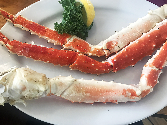 Those crab legs stretch out like a delicious geography lesson in how Maryland and Alaska can share a plate.