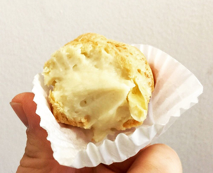 Behold the humble cream puff &ndash; proof that sometimes the simplest pleasures deliver the most profound joy. That filling looks cloud-like enough to nap on.