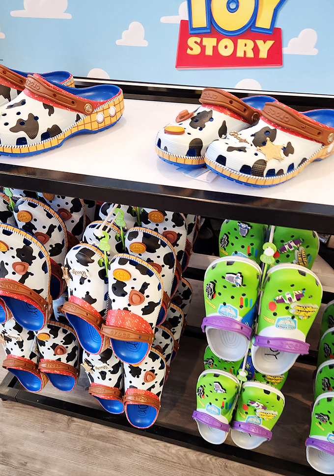 Woody and Buzz transformed into footwear? These Toy Story Crocs prove everything really does go to infinity and beyond.