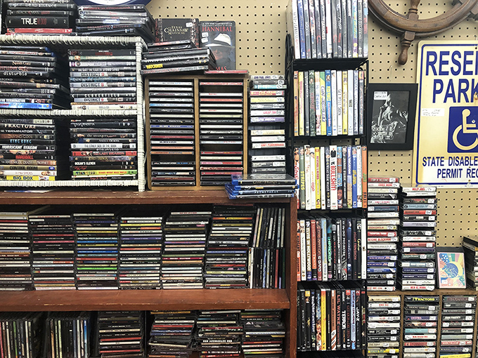 The media section: where forgotten films and albums get their second act. Remember when collecting these was a weekend hobby?