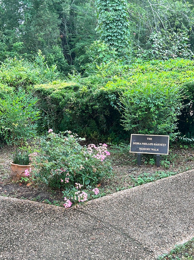 The Debra Phillips Barnett Memory Walk reminds us that gardens are living memorials, growing more beautiful with each passing season.