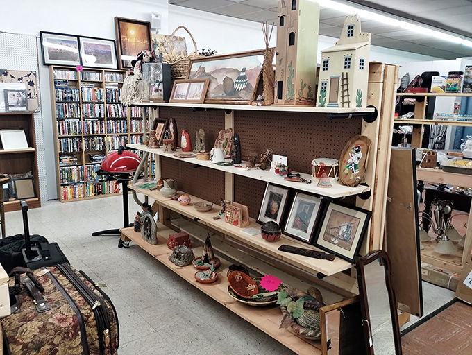 From practical pottery to whimsical knickknacks, these shelves tell stories of homes past, waiting for new chapters to begin.
