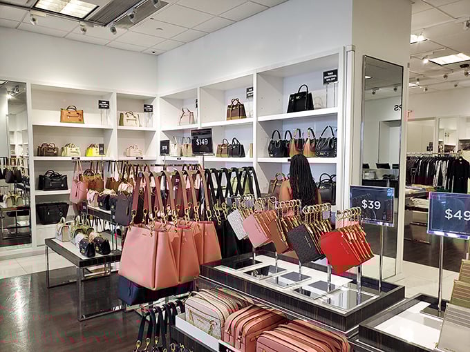 Handbag heaven! Designer dreams at down-to-earth prices make this boutique the reason many shoppers' cars mysteriously run out of trunk space.