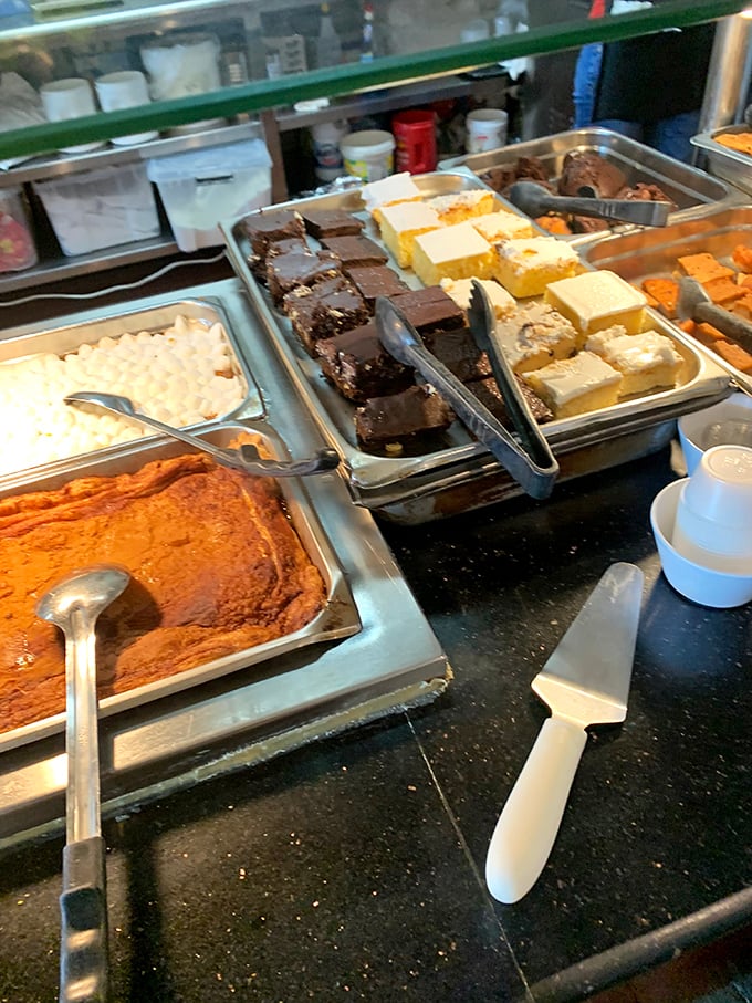 The dessert station&mdash;where diets go to die and happiness is born. Chocolate, vanilla, and everything in between await your weakening willpower.