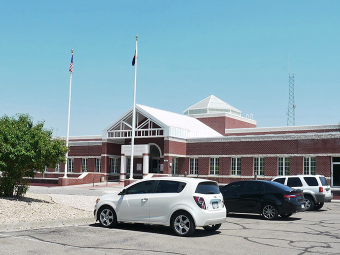 Justice with a view! The District Court building combines brick-and-mortar authority with surprising architectural charm.