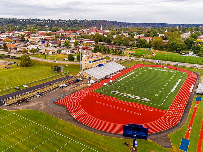 Don Drumm Stadium: where Friday night lights meet small-town dreams under those Ohio skies.