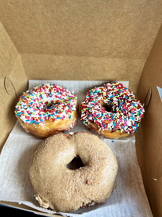 Sprinkles: nature's way of telling us that sometimes, being an adult means having donuts for breakfast. The sugar-cinnamon one's calling your name.