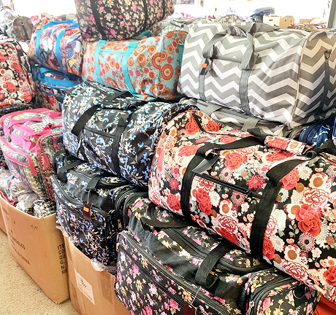 Pattern paradise! These colorful duffels aren't just bags&mdash;they're future road trip companions, gym buddies, and overnight escape artists waiting to hold your secrets.