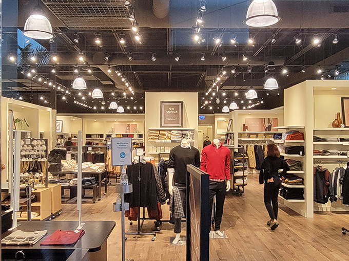 The kind of clothing store where even mannequins look relaxed about the prices they're wearing.