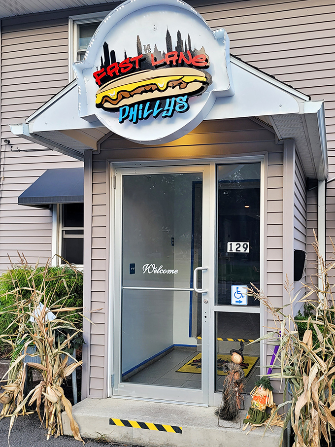 Fast Lane Philly's bold sign promises what every small town needs &ndash; a proper cheesesteak without the three-hour drive to Philadelphia.