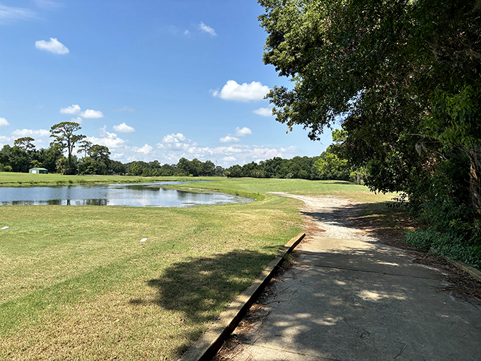 A golf course that makes even non-golfers pause&mdash;where water hazards reflect clouds so perfectly you'll wonder which way is up. 